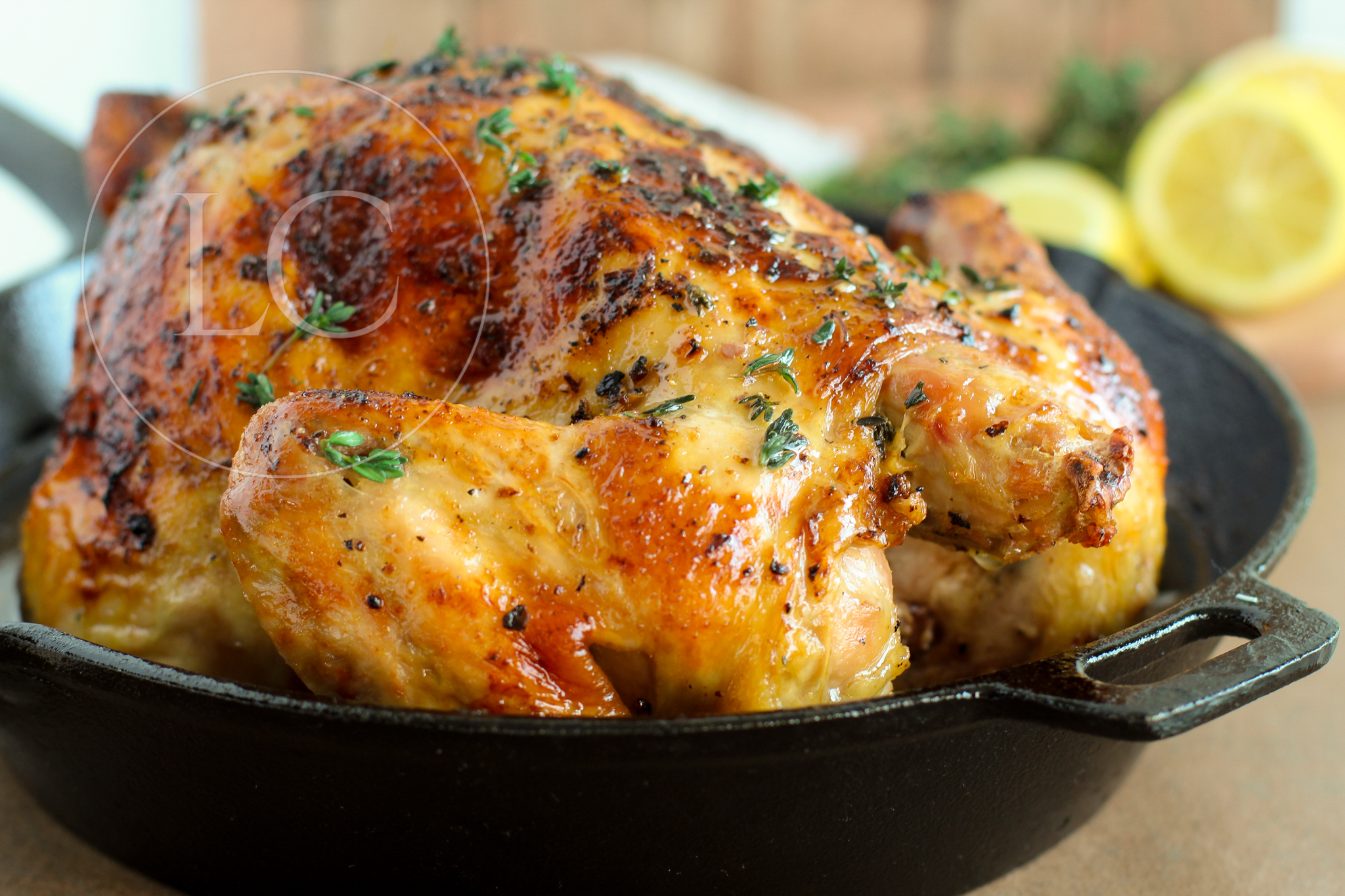 1 Hour Lemon Herb Whole Roasted Chicken – Set 1 of 3 – Livingston Creative