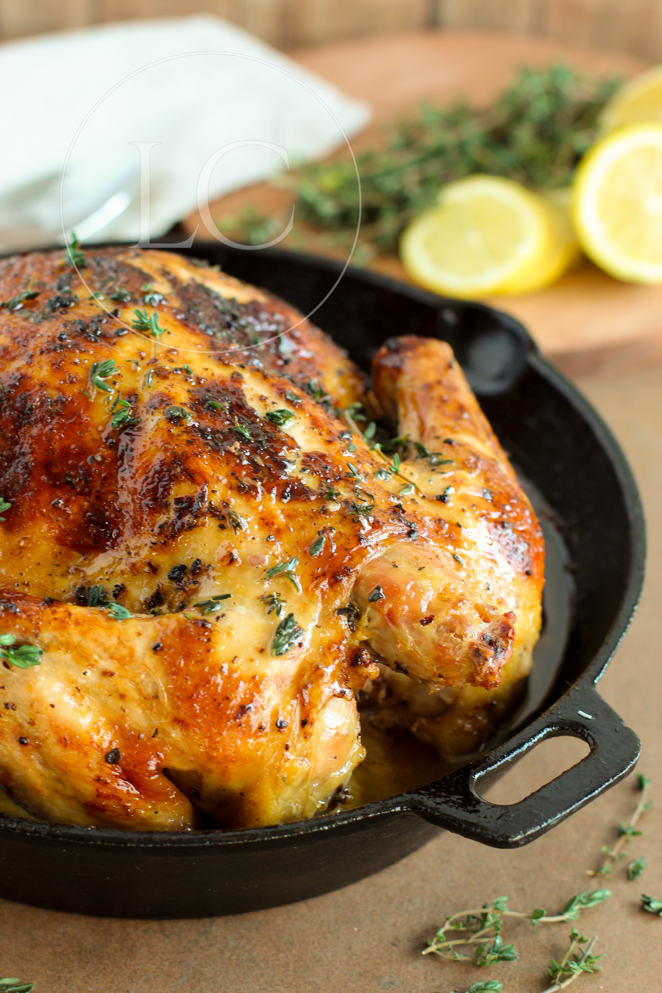 1 Hour Lemon Herb Whole Roasted Chicken – Set 1 of 3 – Livingston Creative