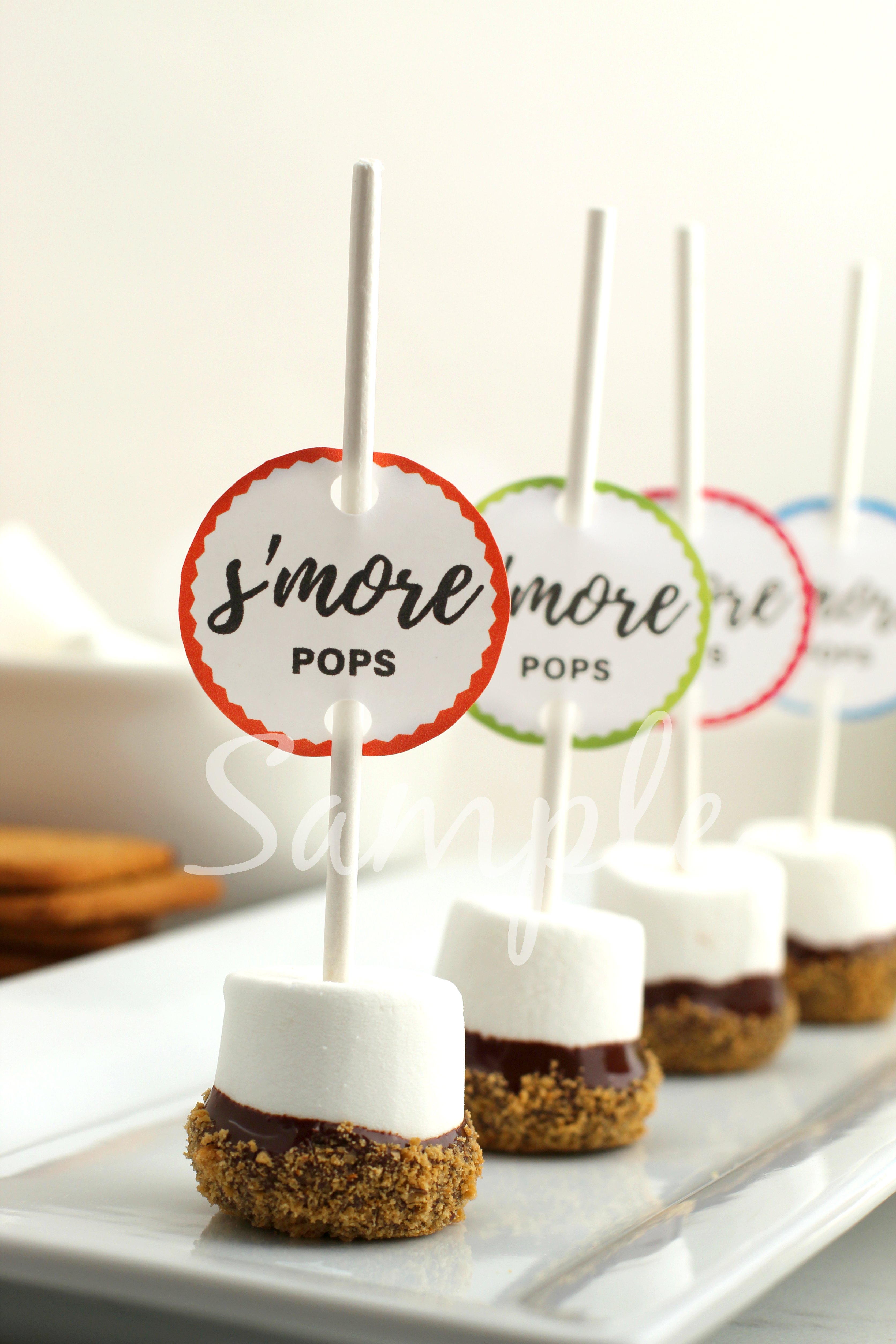 S’more Pops Recipe & Printable (Gluten Free) 1 – Livingston Creative